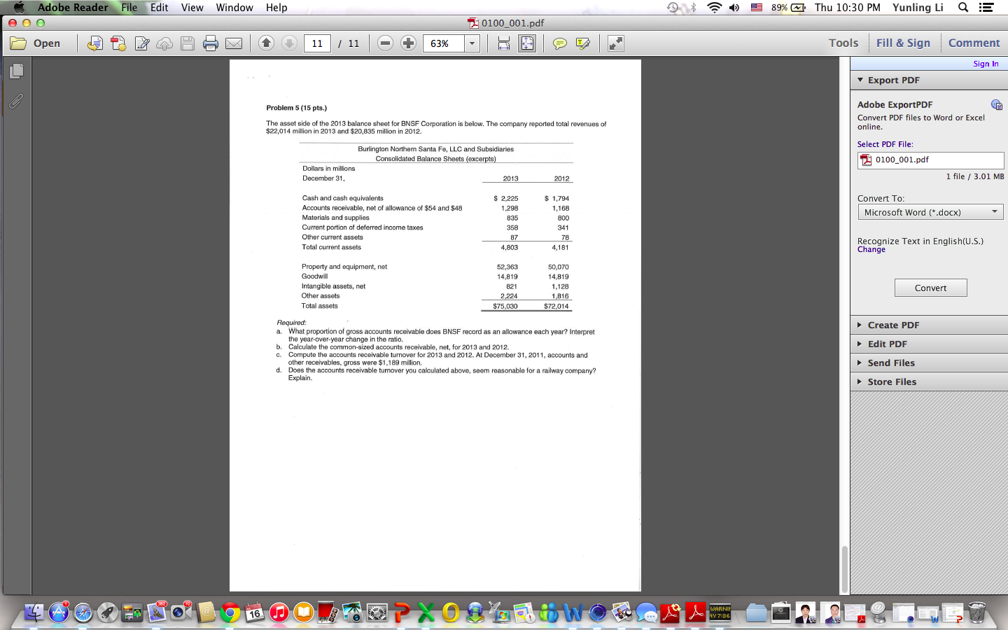 Solved Adobe Reader File Edit View Window Help 0100 001.pdf | Chegg.com