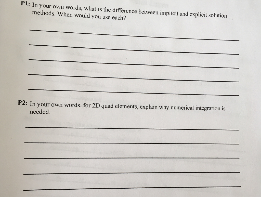 Solved In your own what is the difference between implicit | Chegg.com