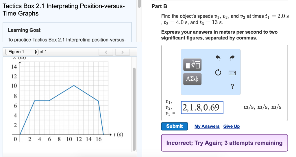 Solved Tactics Box 2 1 Interpreting Position Versus Time