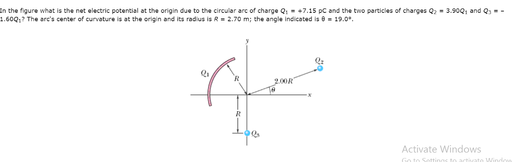 Solved In the figure what is the net electric potential at | Chegg.com