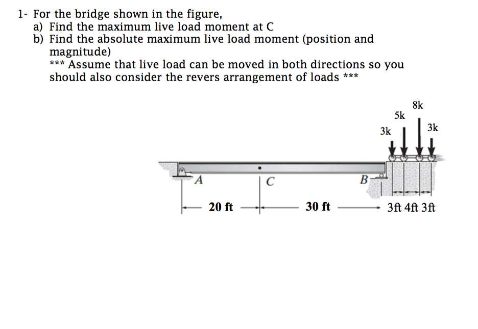 Solved For the bridge shown in the figure, a) Find the | Chegg.com