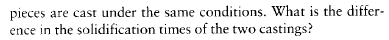 Solved A round casting is 0. 2 m in diameter and 1 m in | Chegg.com