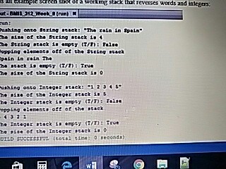 Solved Assignment 8 Write a program that uses a stack to | Chegg.com