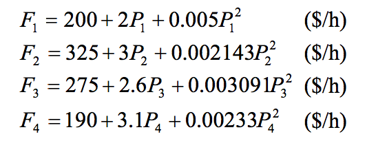 Solved 2. Solve the economic dispatch using dynamic | Chegg.com