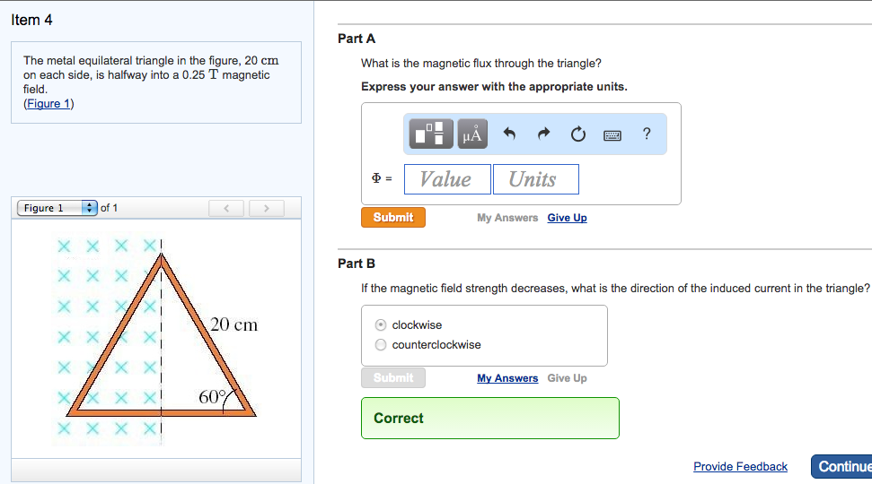 Solved The metal equilateral triangle in the figure, 20 cm | Chegg.com