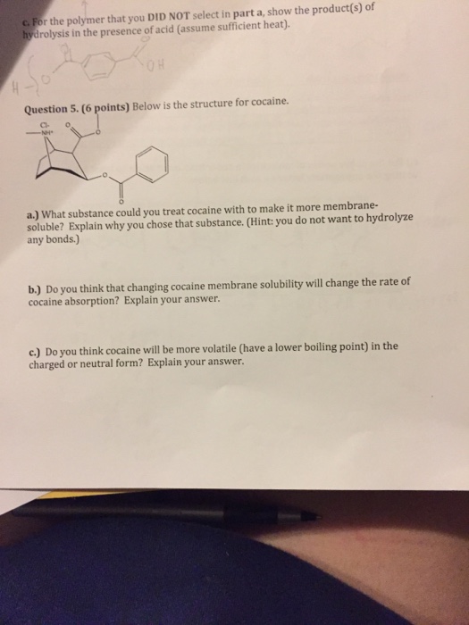 Solved Exam II Chem 130, Spring 2016 Question 1. (8 points) | Chegg.com