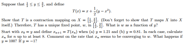 Solved Suppose that 1/2 lessthanorequalto y | Chegg.com