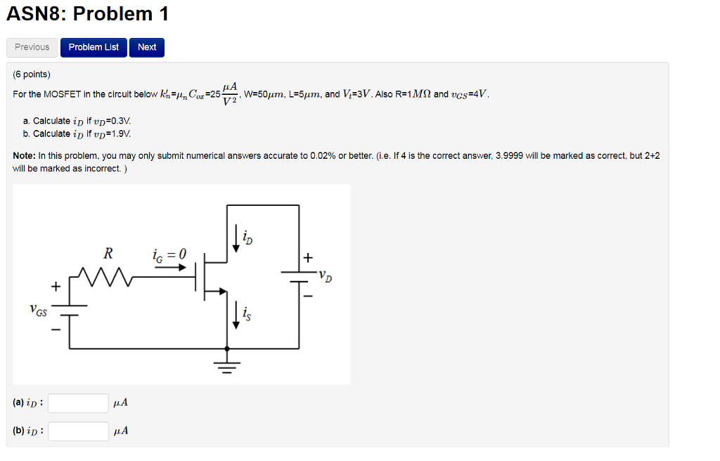 Solved ASN8: Problem 1 Previous Problem List Next 6 points) | Chegg.com