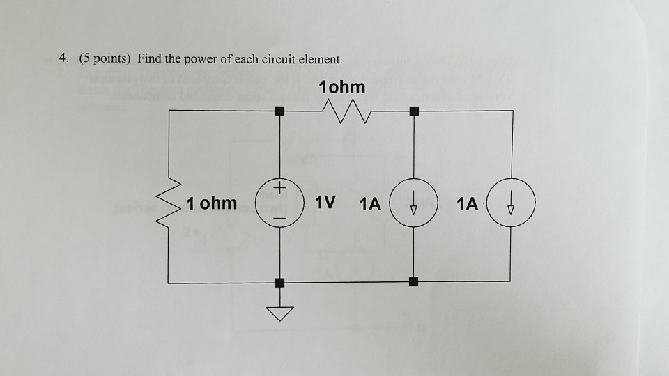 Solved 4. (5 points) Find the power of each circuit element. | Chegg.com