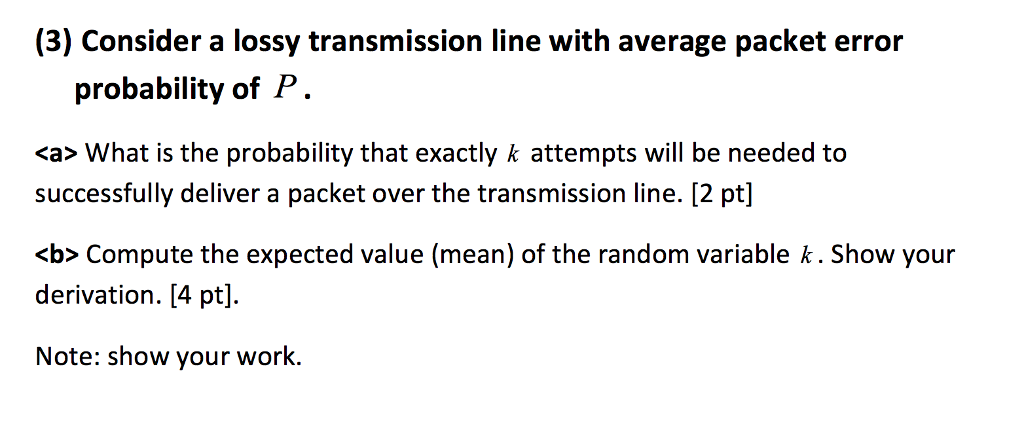 Consider a lossy transmission line with average | Chegg.com