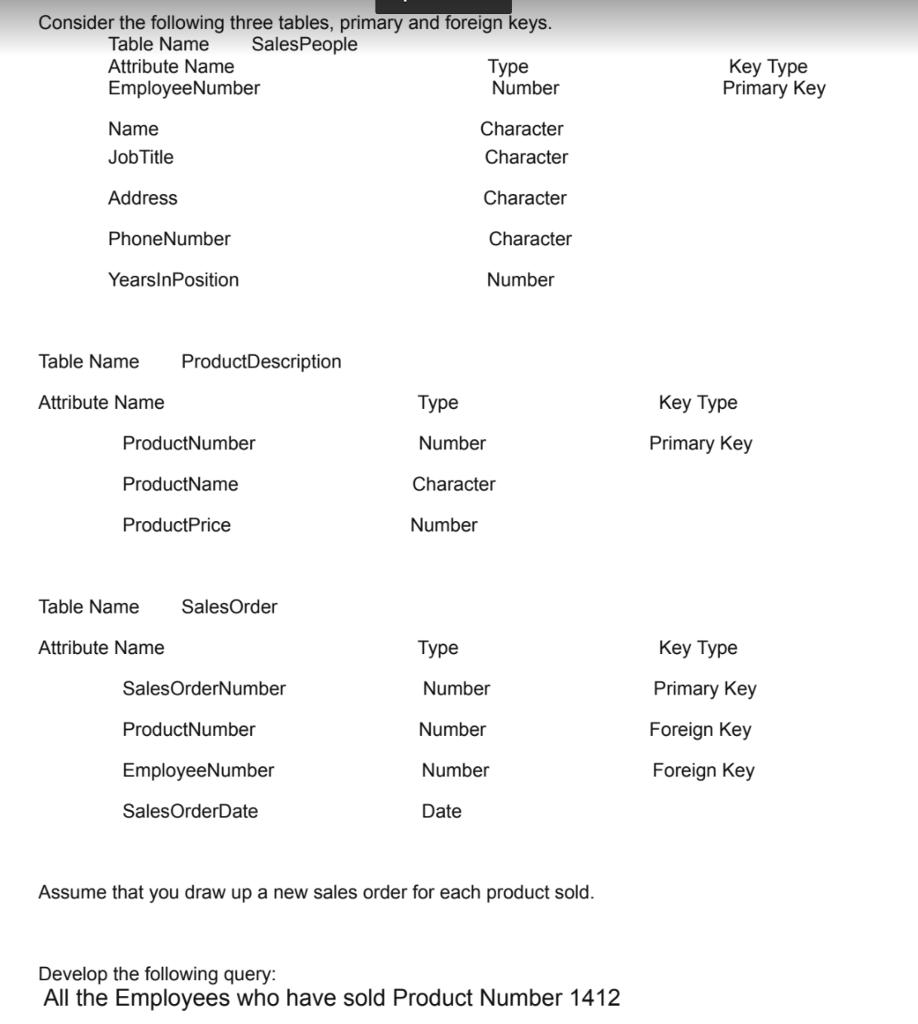 Solved Consider the following three tables, primary and | Chegg.com