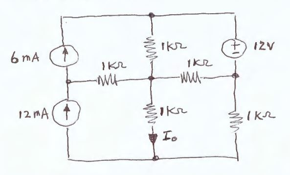 Solved Use Loop Analysis To Find I0 In The Circuit Below