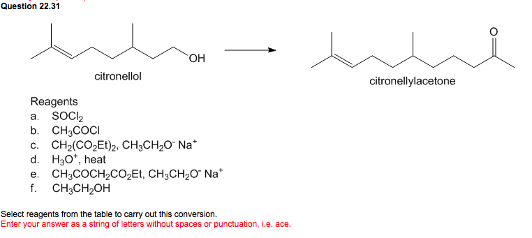 Solved Select reagents from the table to carry out this | Chegg.com Solved Select reagents from the table to carry out this | Chegg.com