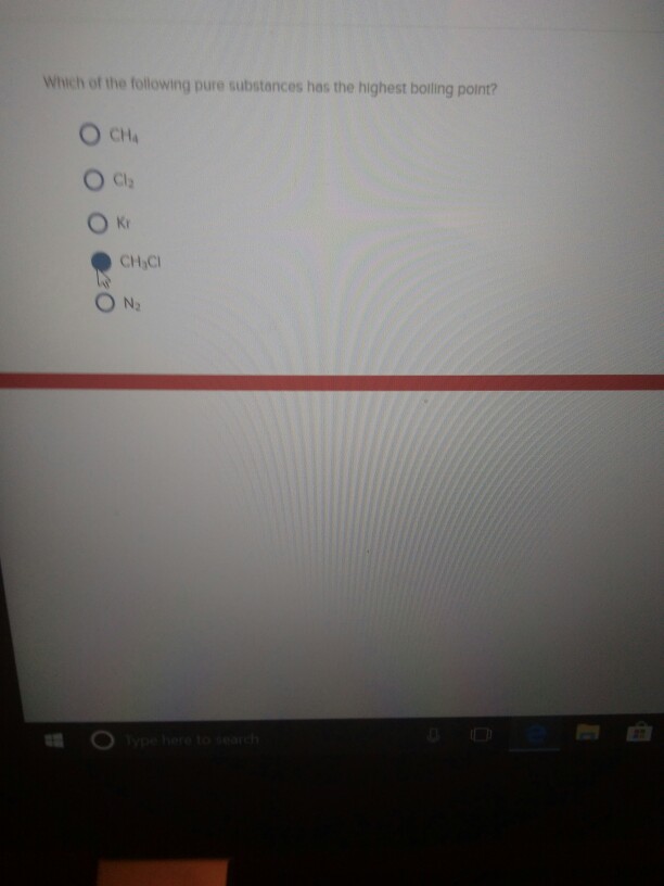 Solved Which of the following pure substances has the | Chegg.com