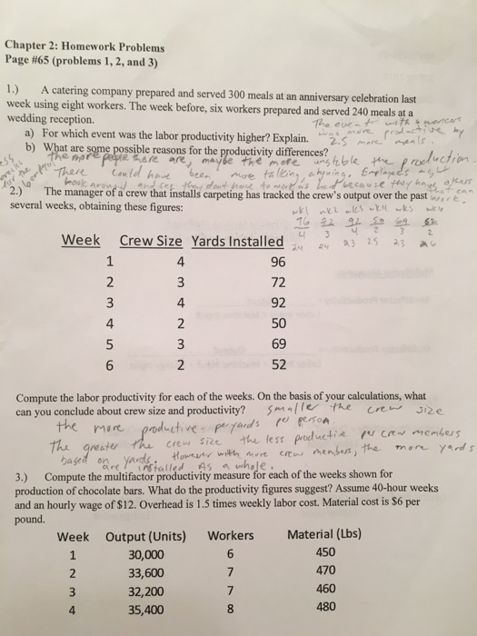 Solved Chapter 2: Homework Problems Page #65 (problems 1, 2, | Chegg.com