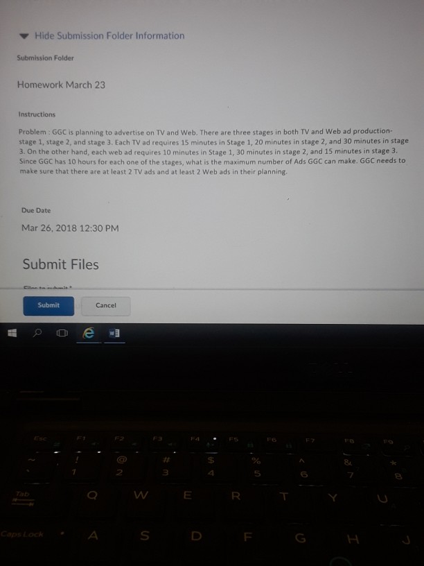 Solved Hide Submission Folder Information Submission Folder | Chegg.com