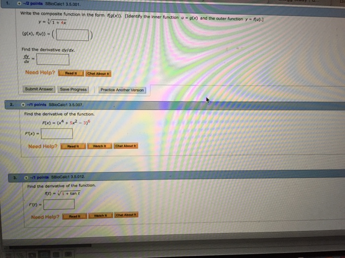 Solved: Write The Composite Function In The Form F(g(x)). ... | Chegg.com
