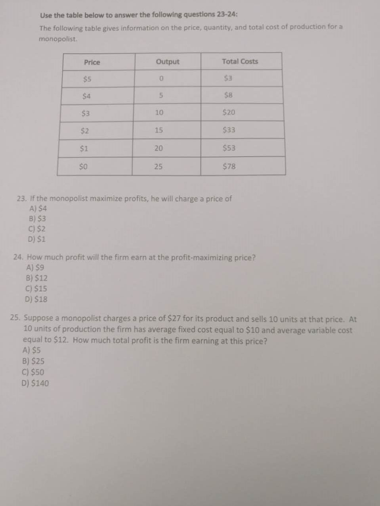 Solved Use the table below to answer the following questions | Chegg.com Solved Use the table below to answer the following questions | Chegg.com