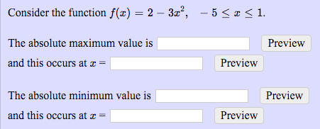 Solved Consider the function f(x) = 2 - 3x^2, -5 | Chegg.com