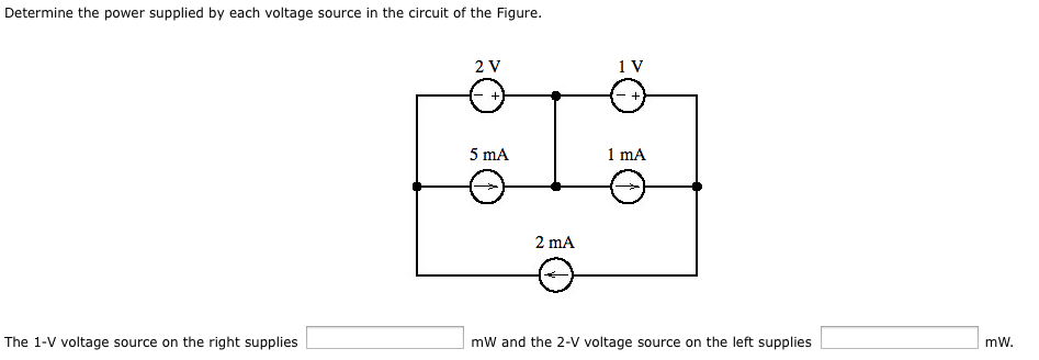Solved Determine the power supplied by each voltage source | Chegg.com