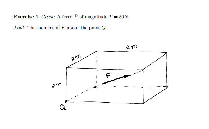 Solved Given: A force F of magnitude F = 30N. Find: The | Chegg.com Solved Given: A force F of magnitude F = 30N. Find: The | Chegg.com