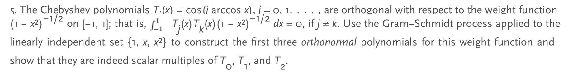 Solved The Chebyshev Polynomials T X Cos I Arccos X J