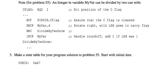 Please do the state table for Q55: I included the | Chegg.com