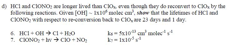 2) Clox and Cly Partitioning Clox (Cl Clo is | Chegg.com