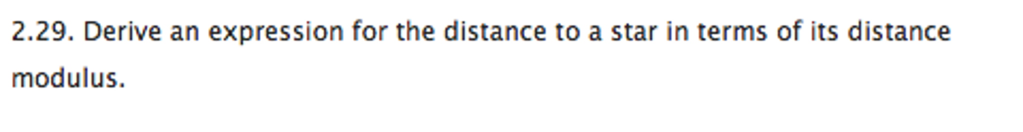 Solved Derive an expression for the distance to a star in | Chegg.com