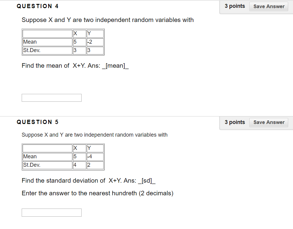 Solved Suppose X and Y are two independent random variables | Chegg.com Solved Suppose X and Y are two independent random variables | Chegg.com