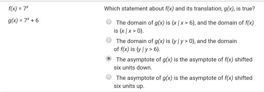 Solved f(x) 7* Which statement about fx) and its | Chegg.com