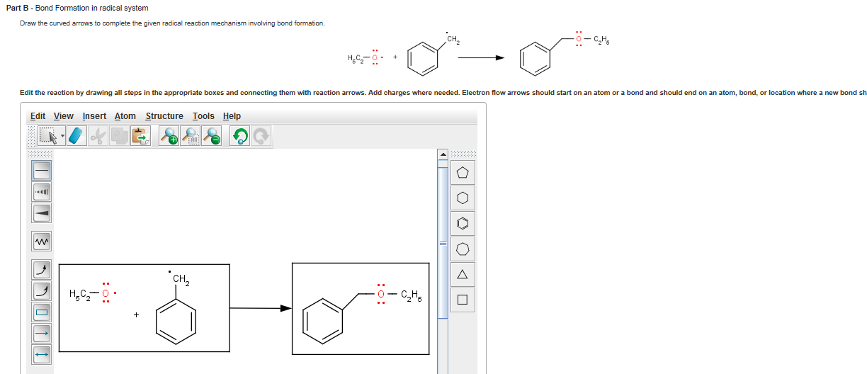 Solved Part A - Use of curved arrows in the homolytic | Chegg.com