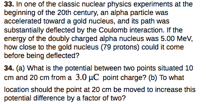 Solved In one of the classic nuclear physics experiments at | Chegg.com