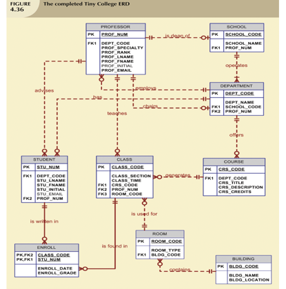 Solved Take this crowfoot diagram and change it to a Chen | Chegg.com