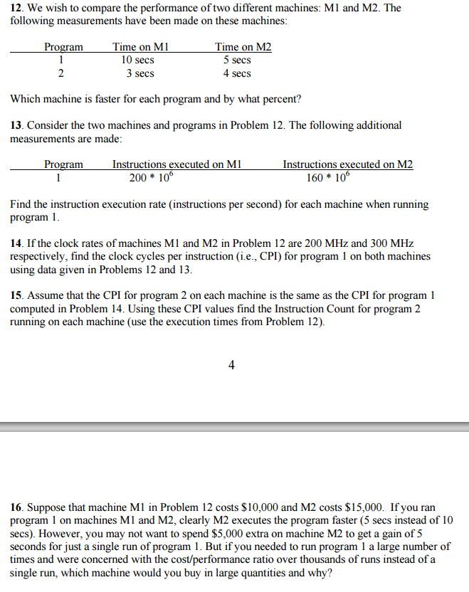 Solved We wish to compare the performance of two different | Chegg.com