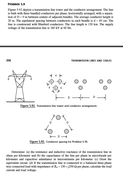 Solved Problem 5.9 Figure 5.92 depicts a transmission line | Chegg.com