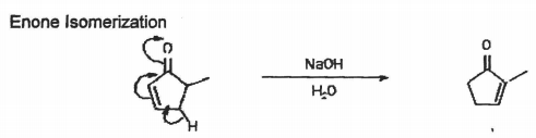 Solved Enone Isomerization 0 NaOH H.o | Chegg.com