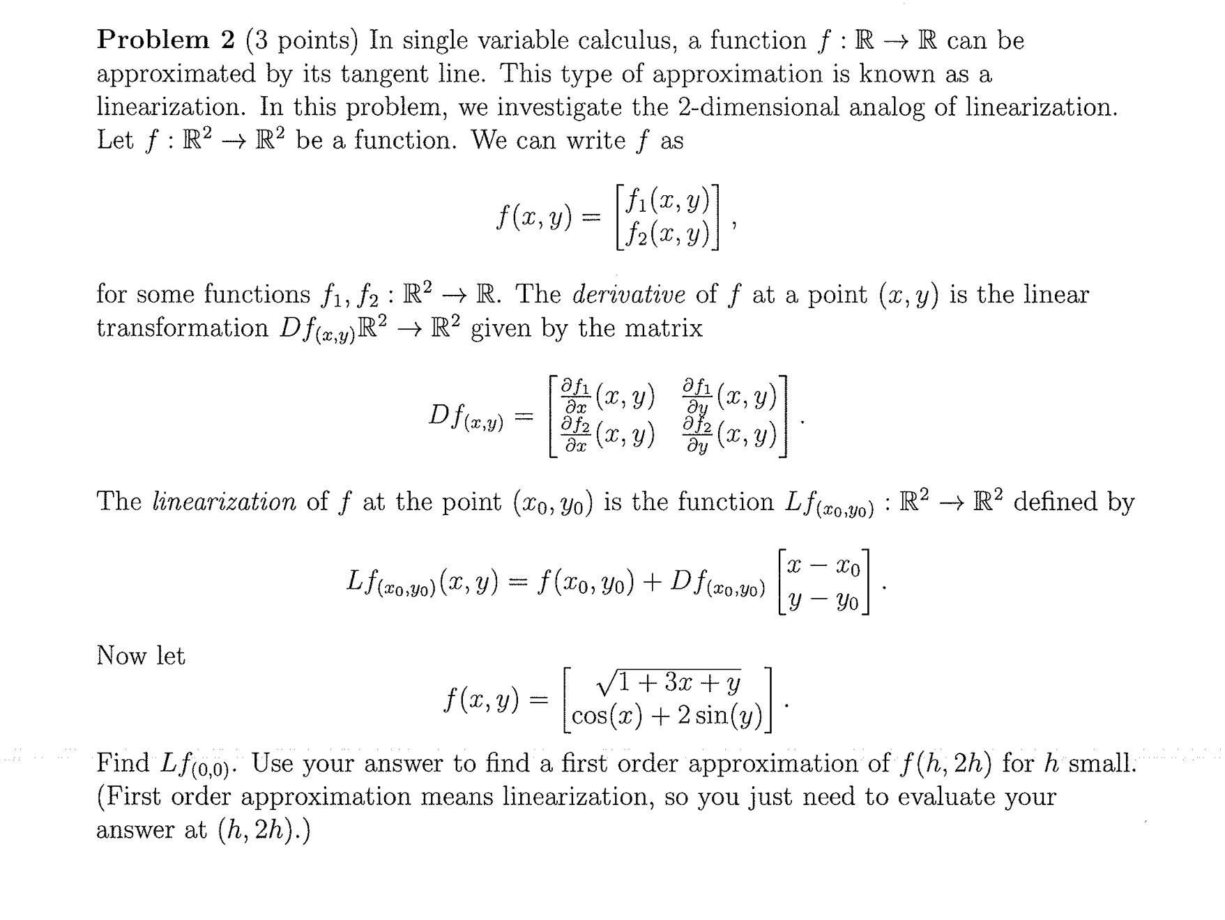 Solved In single variable calculus, a function f: R | Chegg.com
