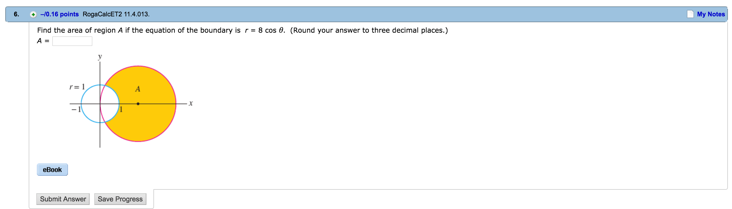 Solved Find the area of region A if the equation of the | Chegg.com