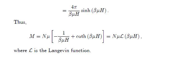 Solved 10. In the classical paramagnetic theory of Langevin, | Chegg.com