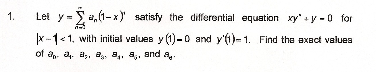 Let satisfy the differential equation xy" + y = 0 | Chegg.com