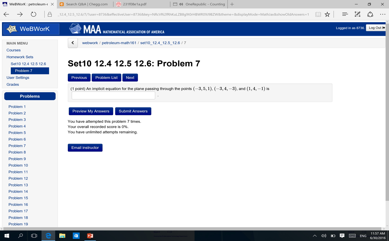 Calculus Archive | June 30, 2016 | Chegg.com