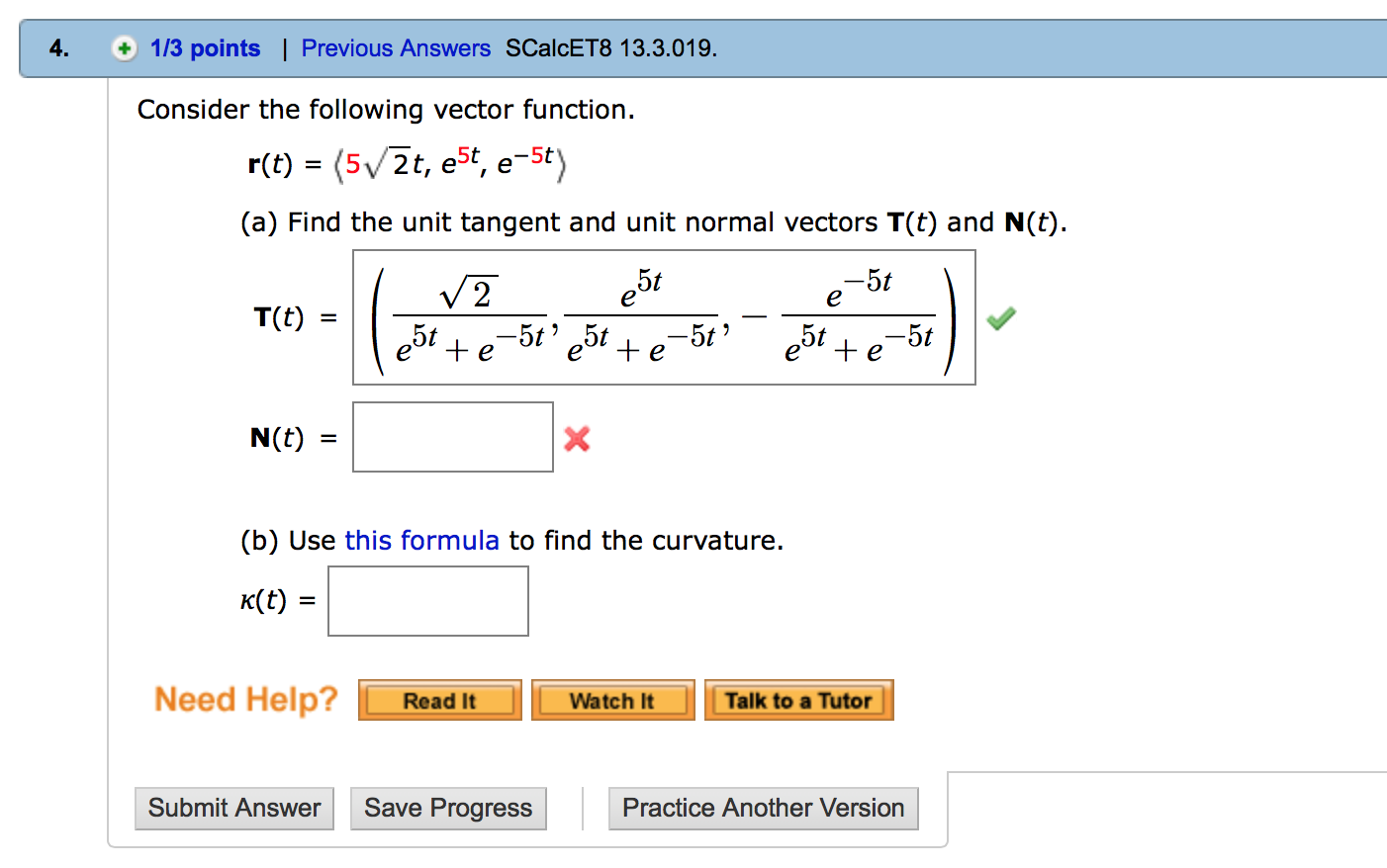 Solved Hi, I am stuck on finding N(t) which in | Chegg.com