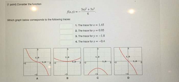 Solved Consider the function f(x, y) = 3xy^2 + 3x^3/6. | Chegg.com