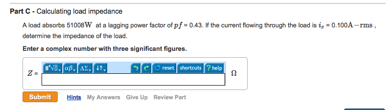 Solved Learning Goal: To use information about the power | Chegg.com