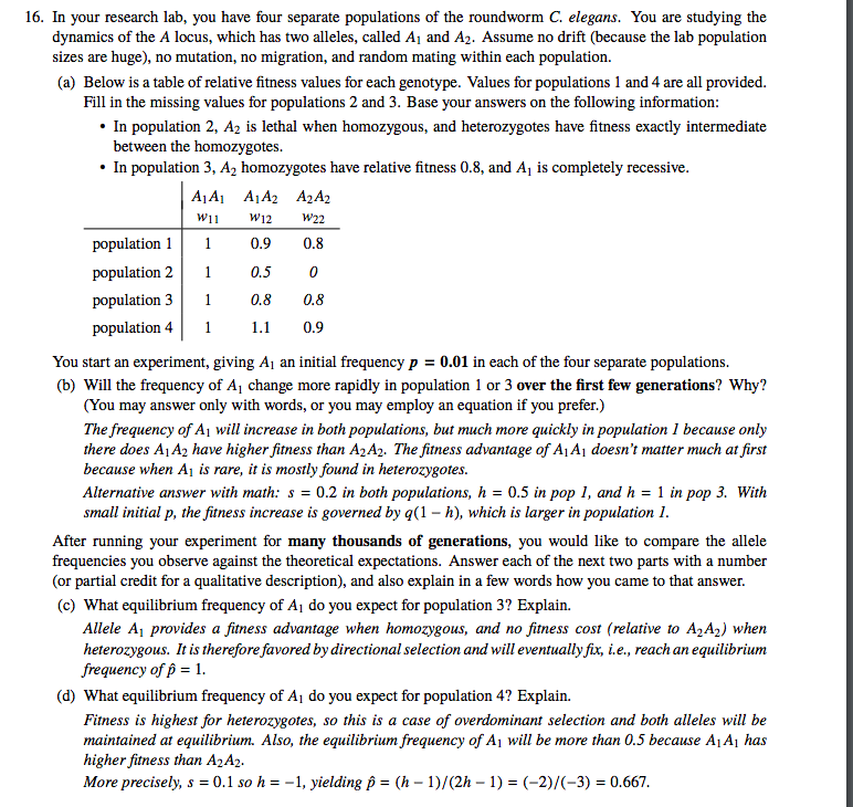 Solved Can you please explain why the answer to 16c is p=1? | Chegg.com