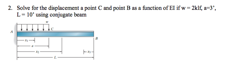 Solved Solve for the displacement a point C and point B as a | Chegg.com