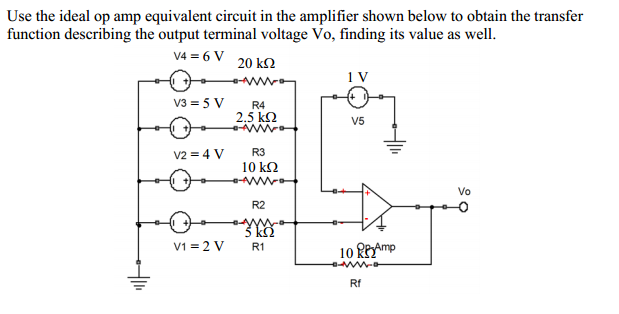 Solved Use the ideal op amp equivalent circuit in the | Chegg.com