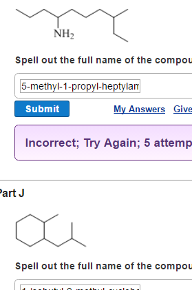 Solved NH2 Spell out the full name of the compou | Chegg.com