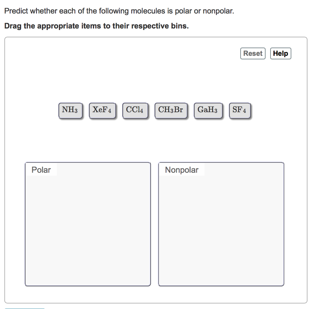 Solved Predict whether each of the following molecules is | Chegg.com